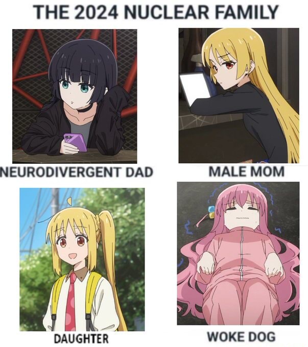 THE 2024 NUCLEAR FAMILY NEURODIVERGENT DAD DAUGHTER WOKE DOG - iFunny