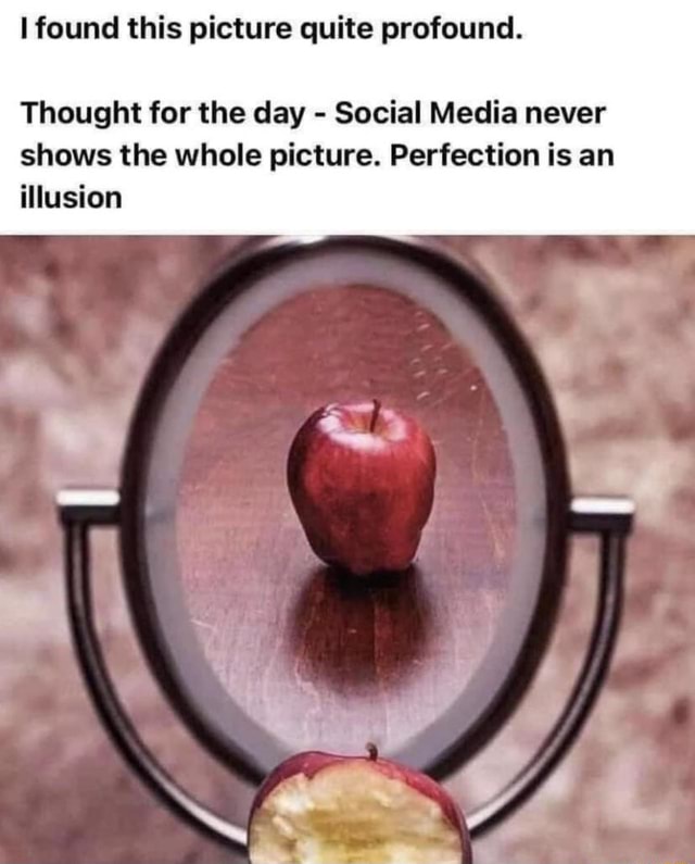 Found this picture quite profound. Thought for the day - Social Media ...