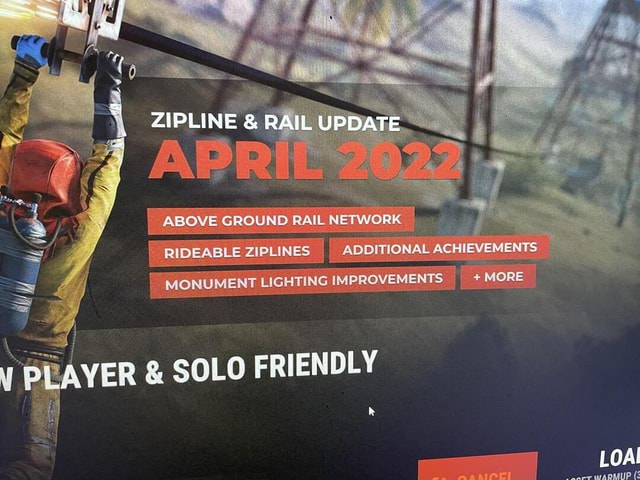 #rust #videogames - RAL - ZIPLINE & RAIL UPDATE ABOVE GROUND RAIL ...