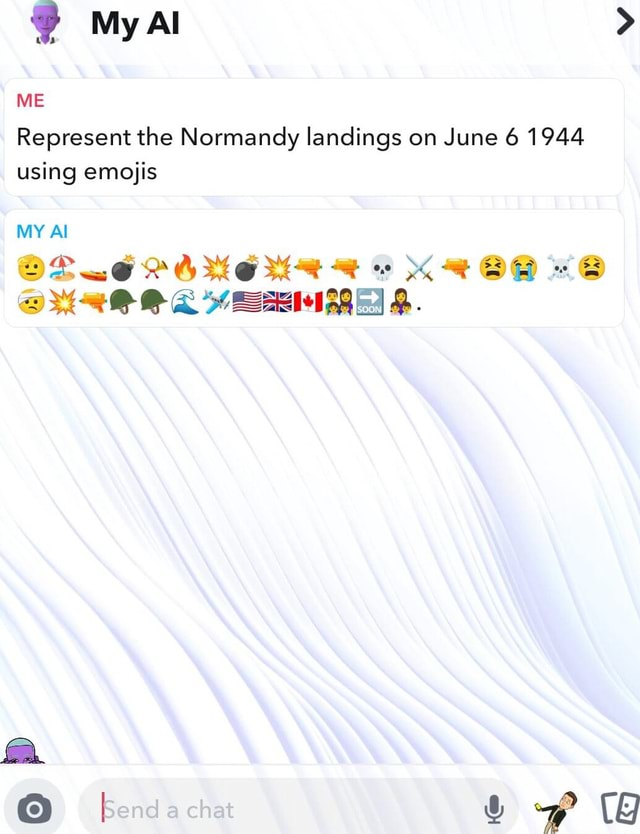ME myal Represent the Normandy landings on June 6 1944 using emojis MY ...