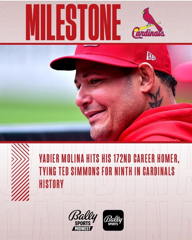 MILESTONE VADIER MOLINA HITS HIS 172ND CAREER HOMER, TYING TED SIMMONS ...