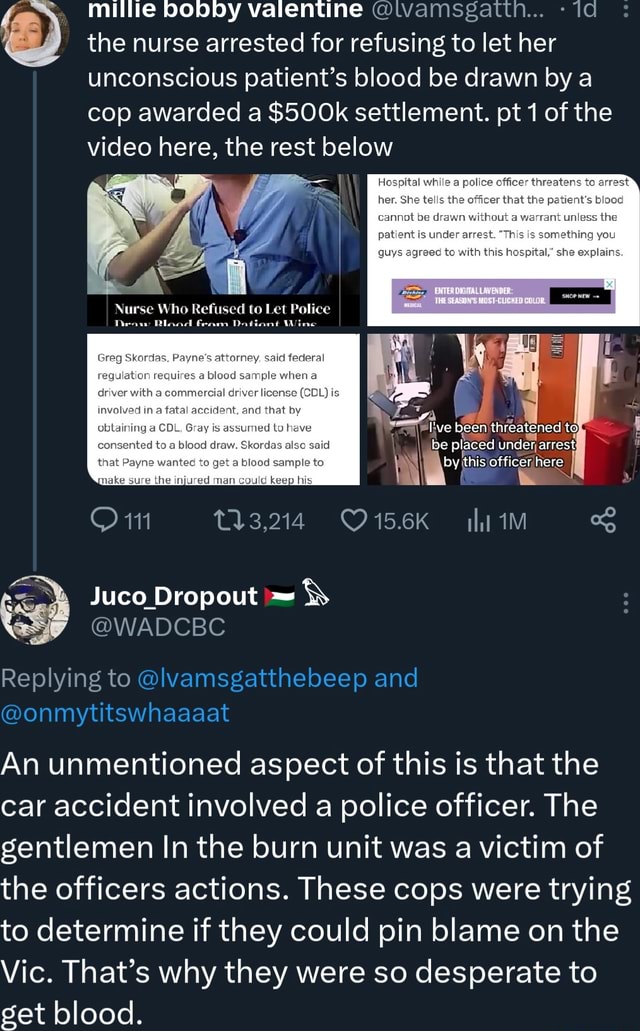 @Wwamsgattn... bobby valentine the nurse arrested for refusing to let ...