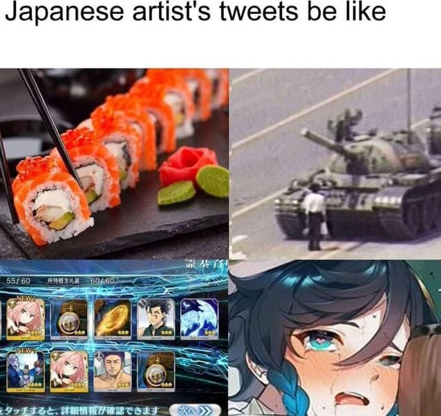 Japanese artist's tweets be like - iFunny