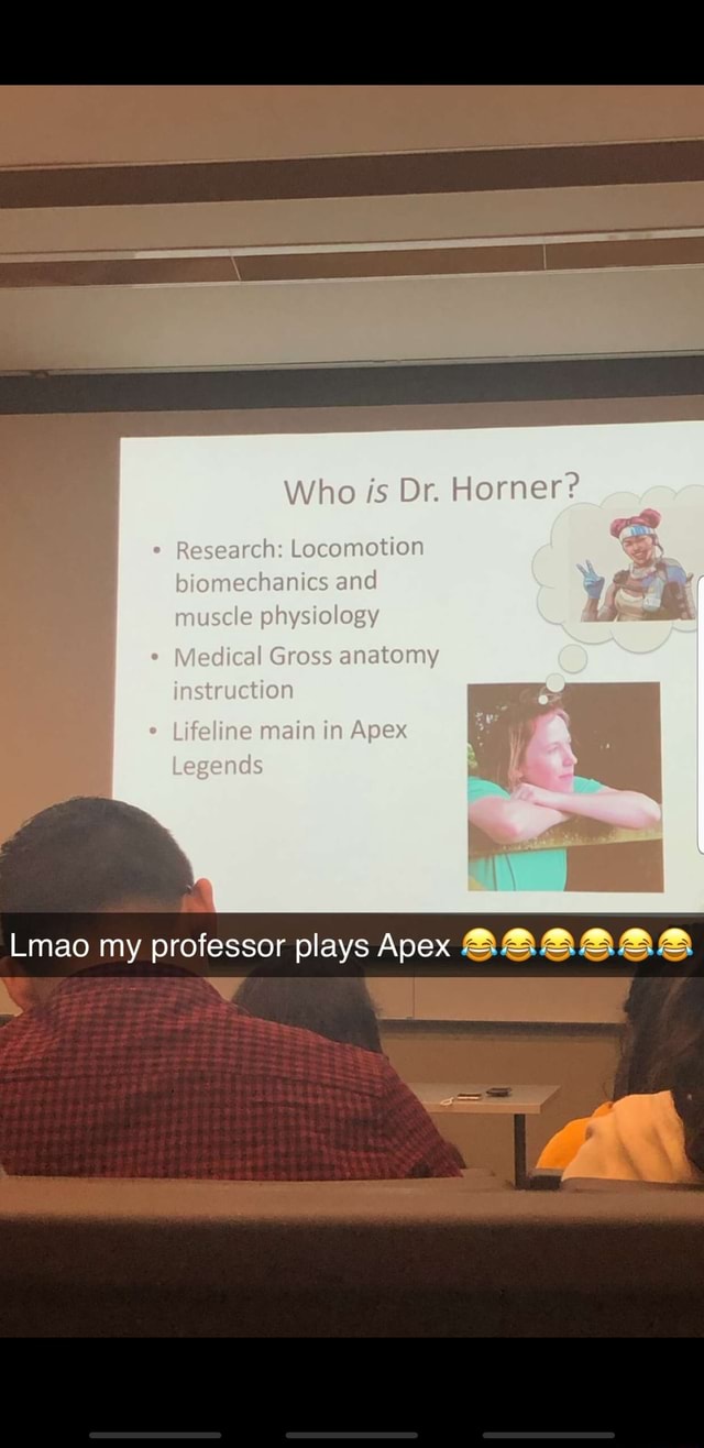 Who is Dr. Horner? Research: Locomotion b'omechanies and muscle ...