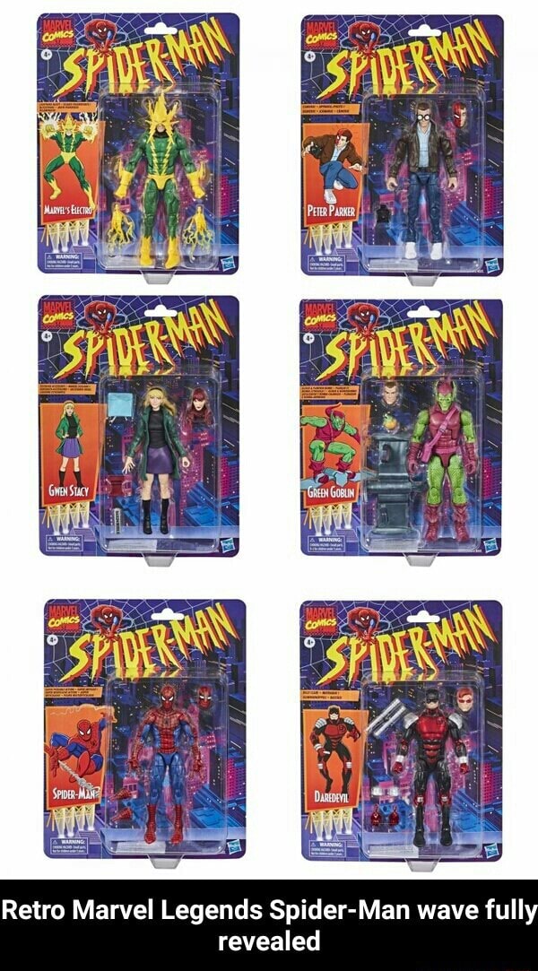 Retro Marvel Legends Spider-Man wave fully revealed - Retro Marvel ...