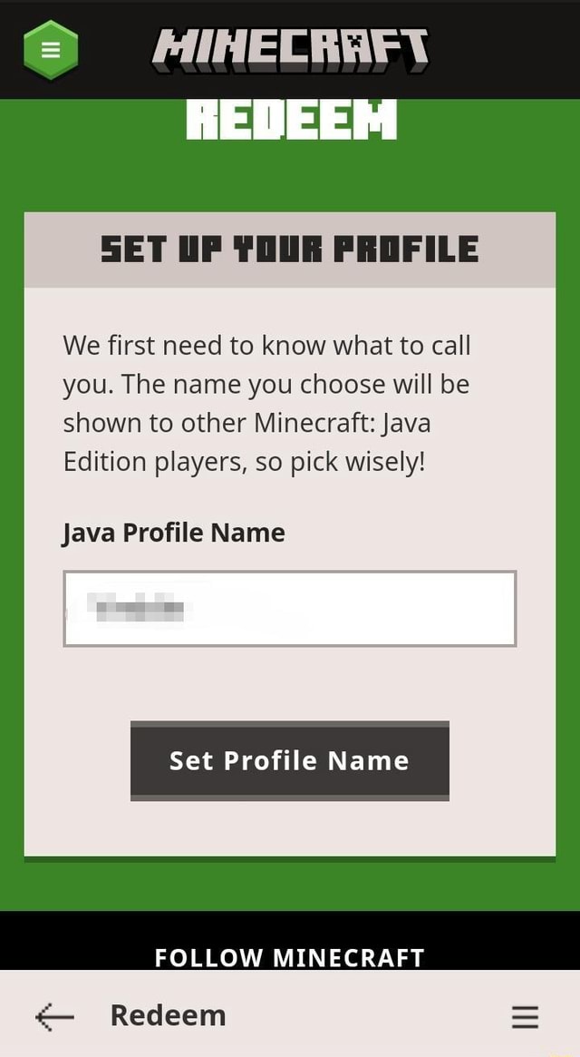REDEEM SET OF YOUR PROFILE We first need to know what to call you. The ...