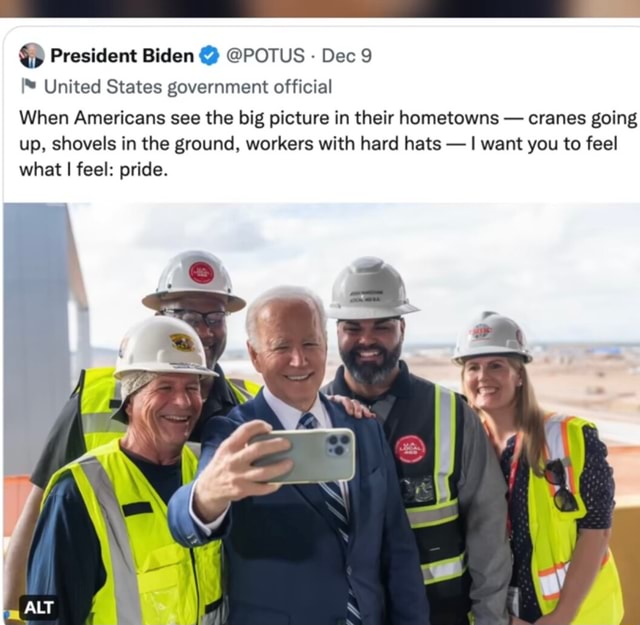 President Biden @ @POTUS Dec 9 United States government official When ...