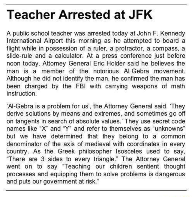 12th Favorite for Imgur's 12th - Teacher Arrested at JFK A public ...