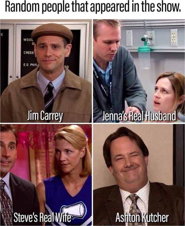 Random people that appeared in the show. cress' an) Jim Carrey Steve's ...