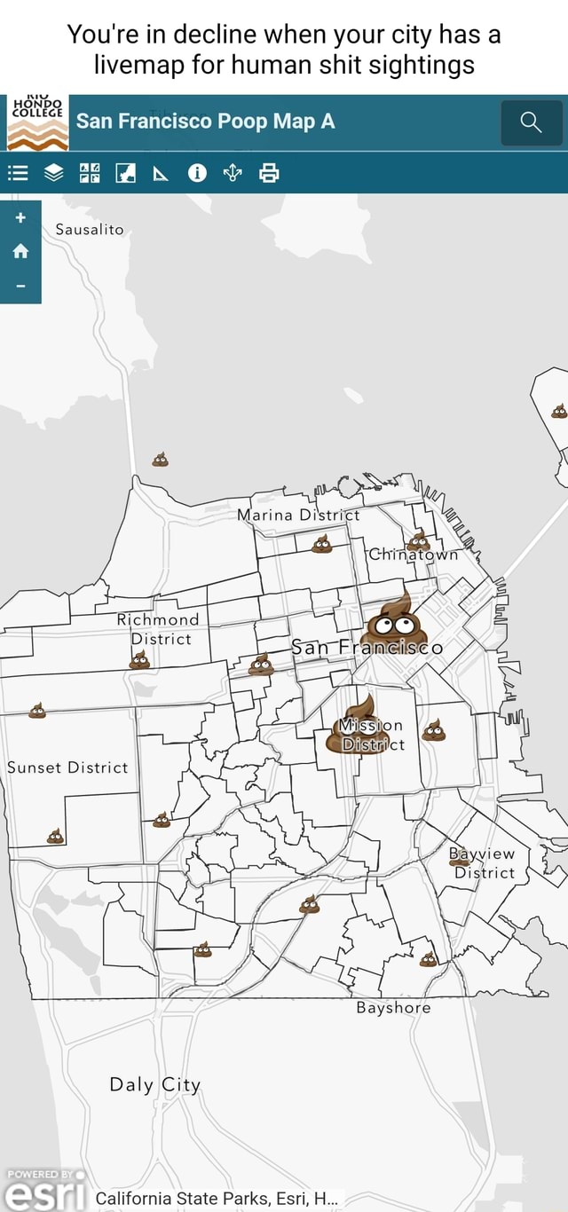 You're in decline when your city has a livemap for human shit sightings ...