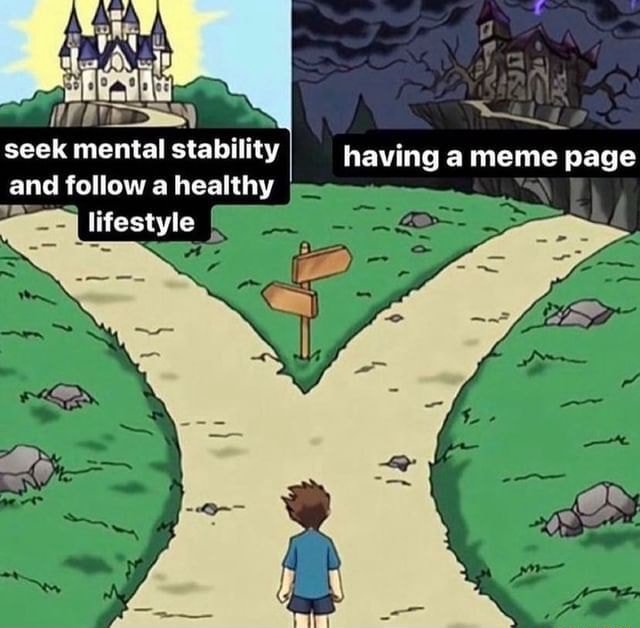 Seek mental stability having a meme page and follow a healthy lifestyle ...