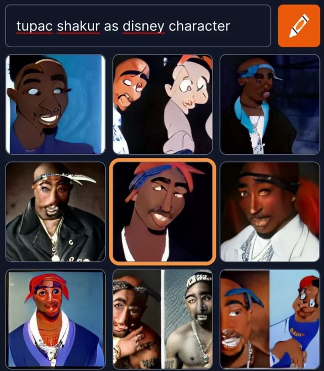 Tupac shakur as disney character - iFunny