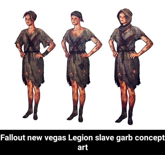 Fallout new vegas Legion slave garb concept art - Fallout new vegas ...