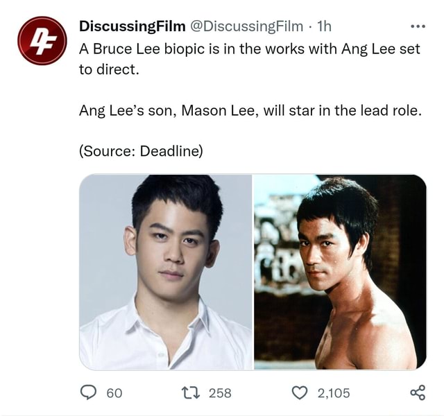 DiscussingFilm @DiscussingFilm A Bruce Lee biopic is in the works with ...