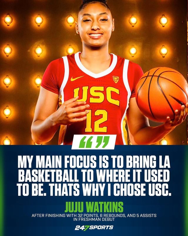 Juju Watkins is the real deal! 🔥 The @uscwbb freshman finished with 32 points, 6 rebounds, and 5 ...