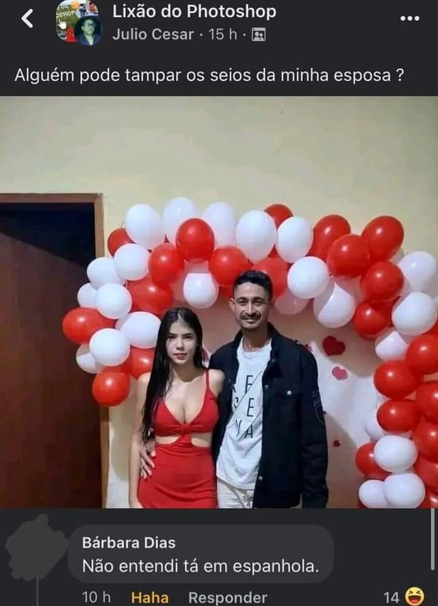 Lixão Do Photoshop Alguém Pode Tampar Os Seios Da Minha Esposa