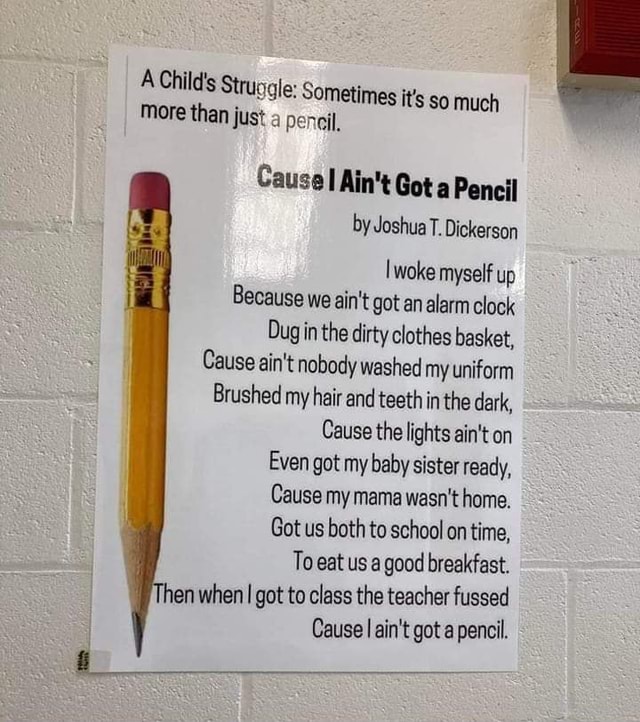 AChild's Struggle: Sometimes its so Much More than just a pencil. Cause ...