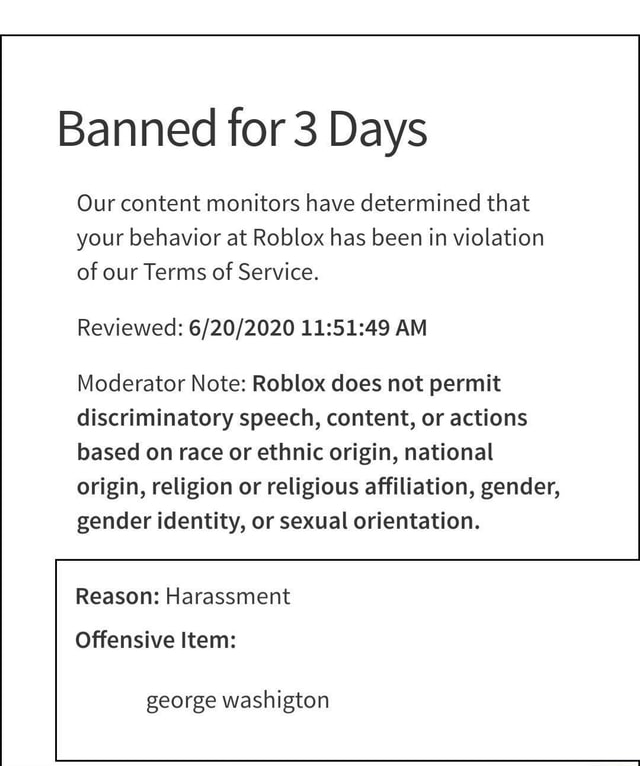 Banned for 3 Days Our content monitors have determined that your ...