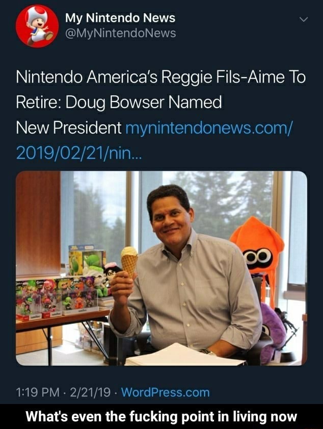 Nintendo America's Reggie Fils-Aime To Retire: Doug Bowser Named New ...