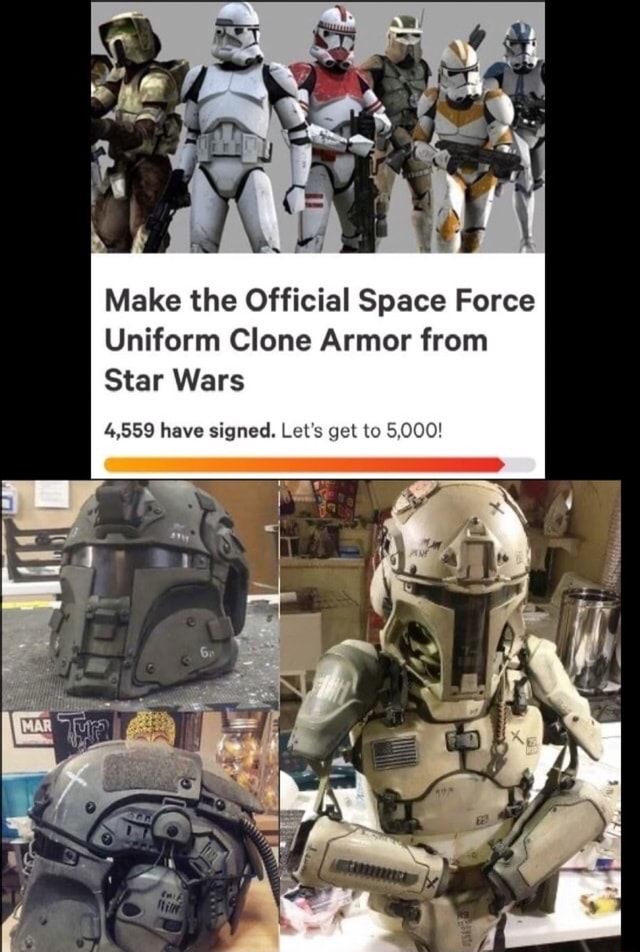 Make the Official Space Force Uniform Clone Armor from Star Wars 4,559 ...