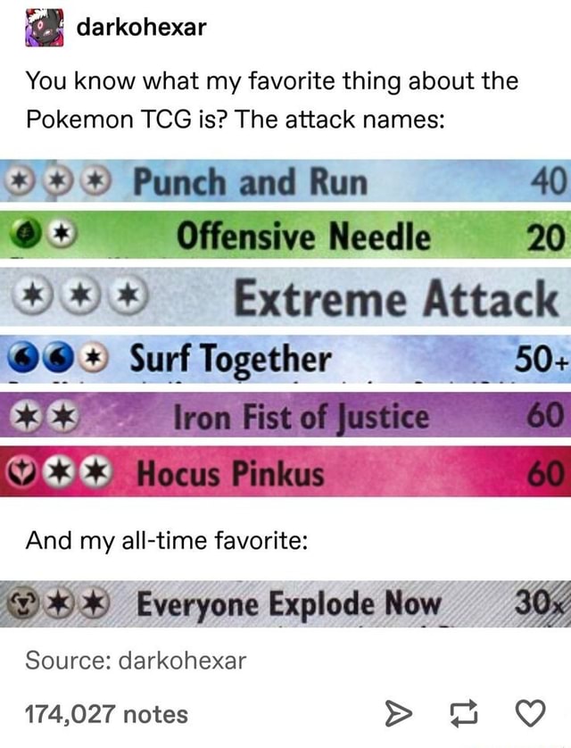 Darkohexar You know what my favorite thing about the Pokemon TCG is ...