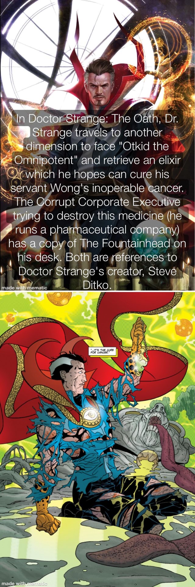 In Doctor Strange: The Oath, Dr. Strange travels to another dimension ...