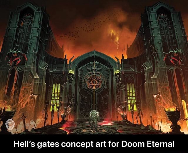 Hell’s gates concept art for Doom Eternal - Hell’s gates concept art ...