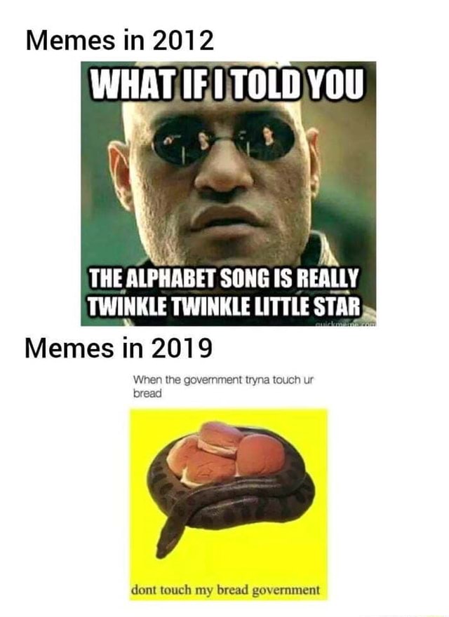 Memes in 2012 WHAT IF TOLD YOU THE ALPHABET SONG IS REALLY TWINKLE ...