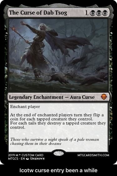 The Curse of Dab Tsog j Icutw curse entry been a while - Icotw curse ...