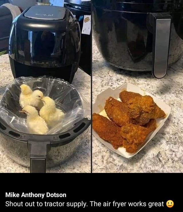 Mike Anthony Dotson Shout out to tractor supply. The air fryer works ...