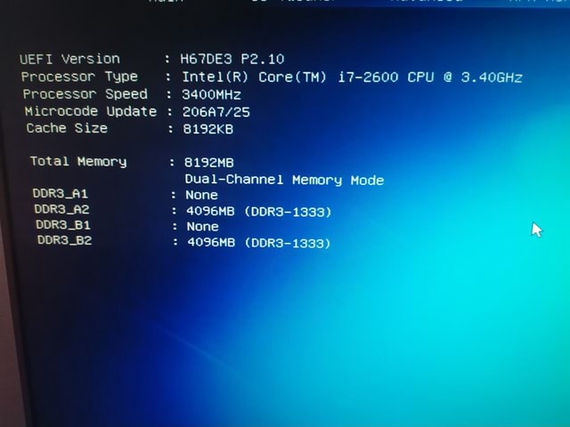 BIOS not detecting the RAM XD - UEFI Version Processor Type Processor ...