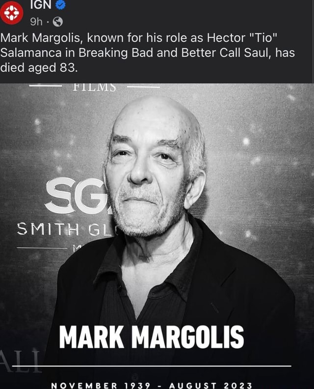 Mark Margolis, known for his role as Hector "Tio" Salamanca in Breaking ...