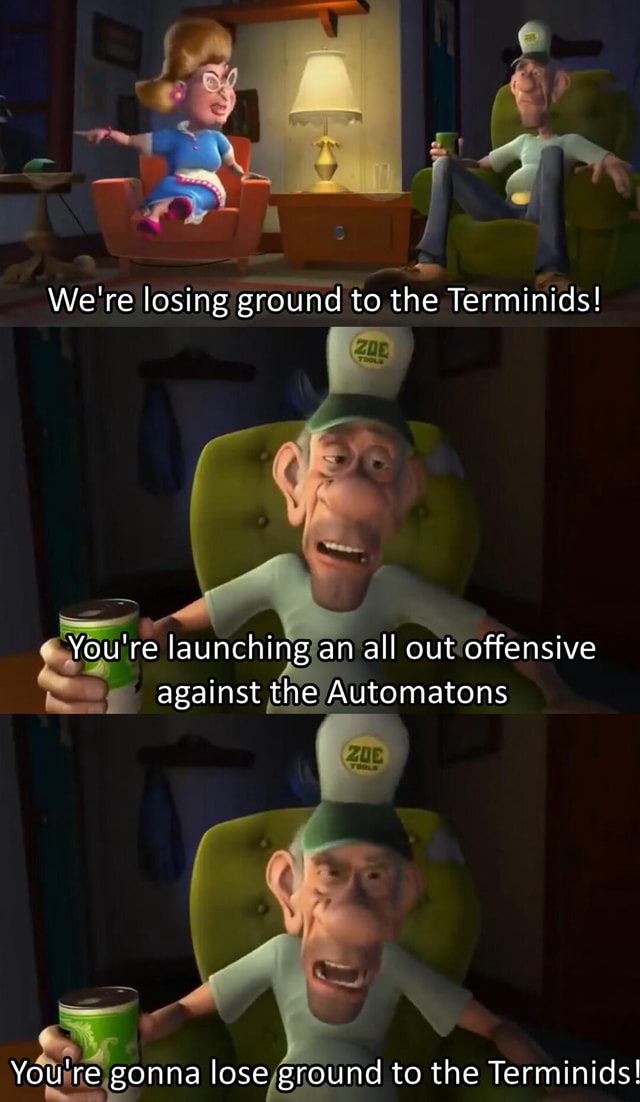 We're losing ground to the Terminids! You're launching an all out ...