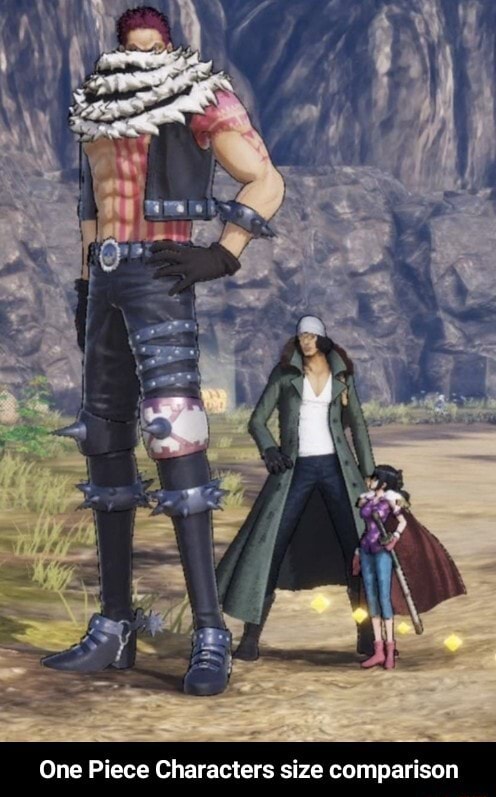 One Piece Characters size comparison - One Piece Characters size ...