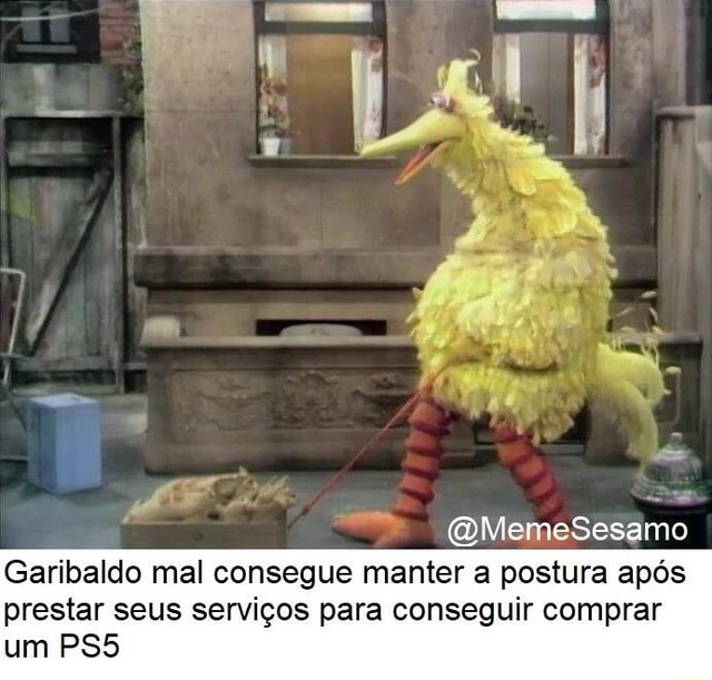 I (o) MS Garibaldo mal consegue manter a postura após prestar seus ...