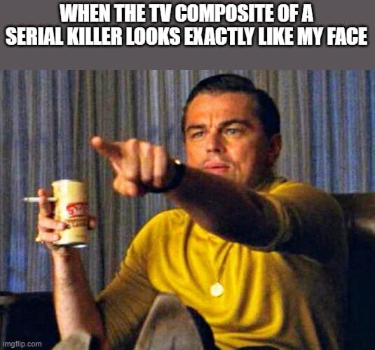 WHEN THE TV COMPOSITE OF A SERIAL KILLER LOOKS EXACTLY LIKE MY FACE ...
