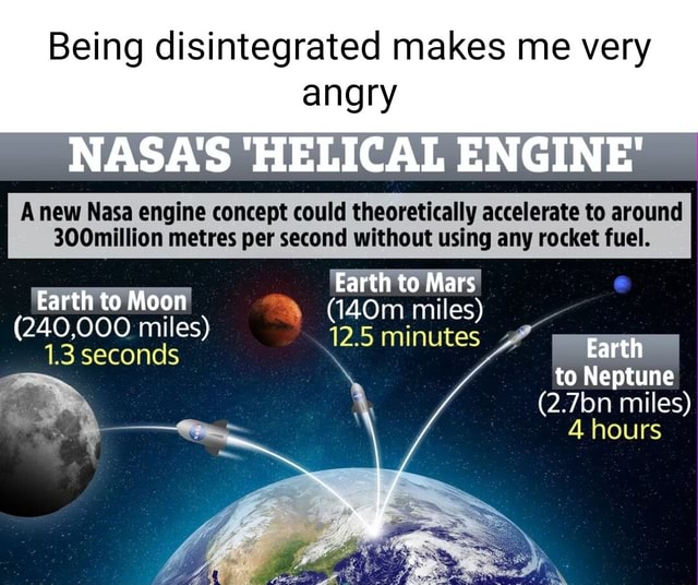 Being disintegrated makes me very angry TAT Anew Nasa engine concept ...