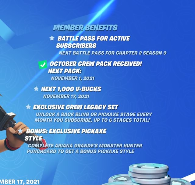 BaTtiE PASS FOR ACTIVE SUBSCRIBERS BATTLE PASS FOR CHAPTER 2 SEASON 9 ...