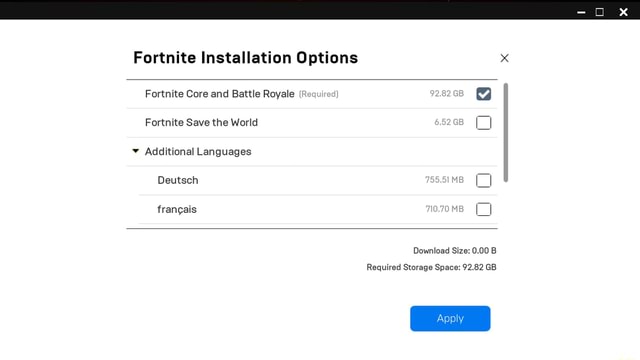 Fortnite Installation Options Fortnite Core and Battle Royale Fortnite ...