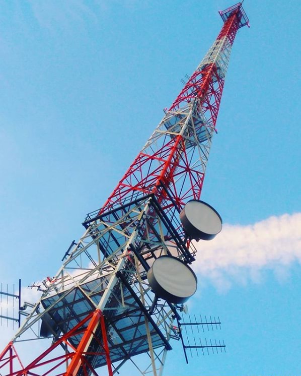 117 meters high tower in germany #sky #latticeclimbing #working # ...