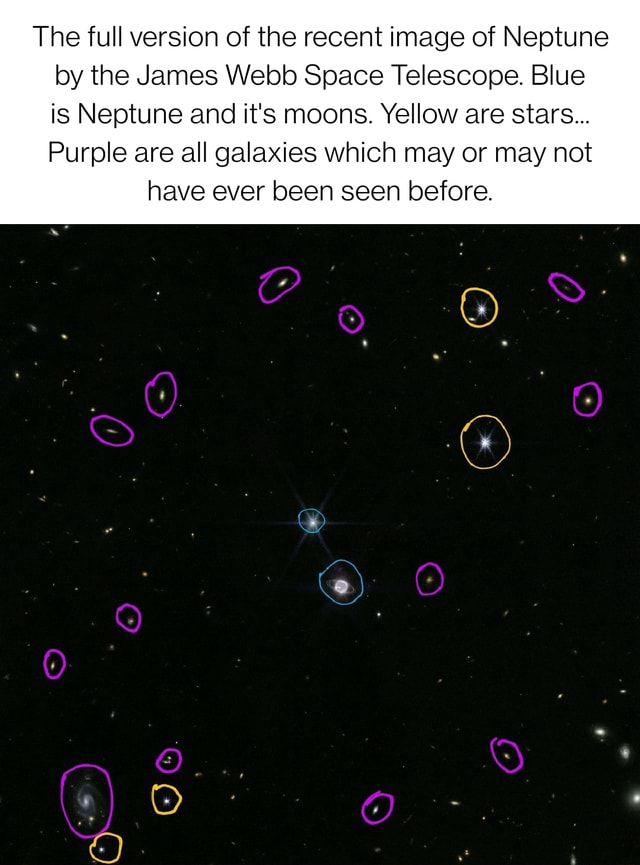 The full version of the recent image of Neptune by the James Webb Space ...