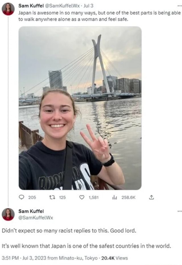 Sam Kuffel @SamKuffelWx Jul 3 Japan is awesome in so many ways, but one ...