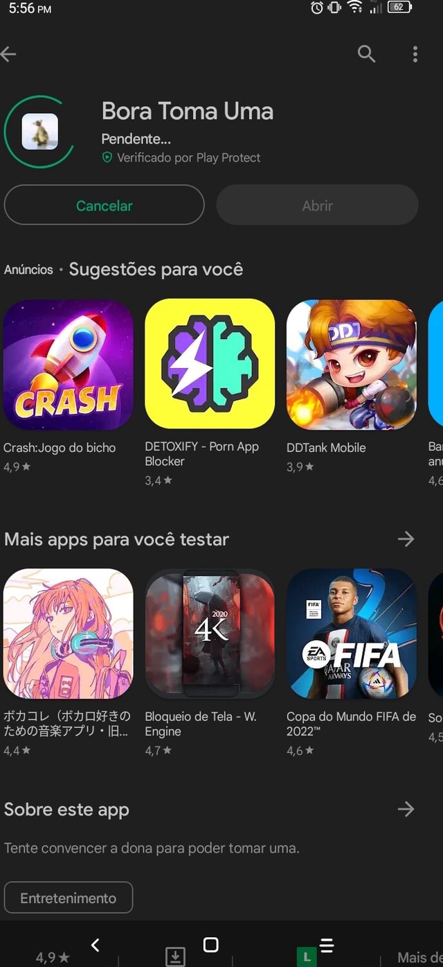 Bora Toma Uma Pendente... Verificado por Play Protect Cancelar Anúncios - Sugestões para você ...