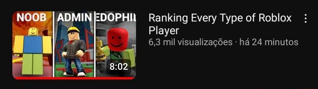 NOOB I ADMIN Ranking Every Type of Roblox Player 6,3 mil visualizagdes ...