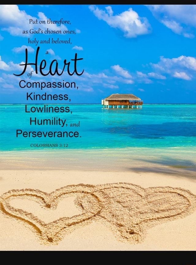 Put on therefore, as God's chosen ones, holy and beloved, of Compassion ...