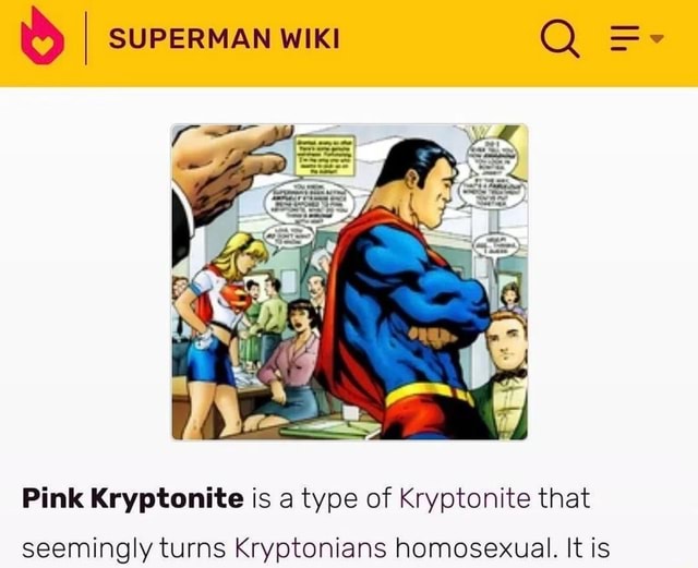 TS) I SUPERMAN WIKI Pink Kryptonite is type of Kryptonite that ...