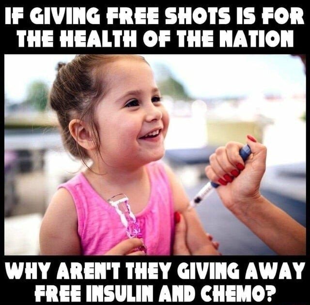 IF GIVING FREE SHOTS IS FOR THE HEALTH OF THE NATION WHY AREN'T THEY ...