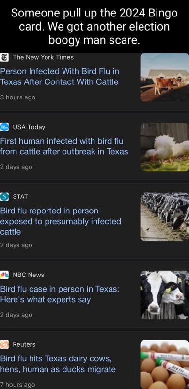 Someone pull up the 2024 Bingo card. We got another election boogy man scare. The New York Times ...