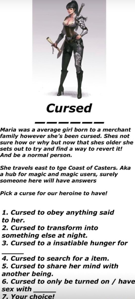 Cursed Maria was a average girl born to a merchant family however she's ...