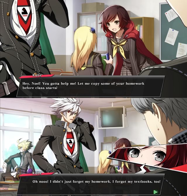 #anime #rwby #persona #gaming #relatable #blazblue - tubs Hey, Noel ...